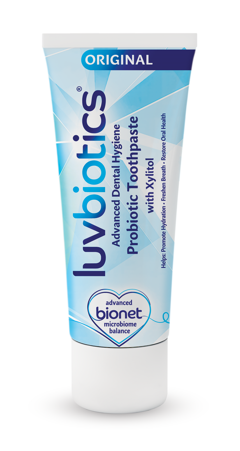 Luv Biotics Original Toothpaste with Oral Probiotics, Xylitol & Aloe V