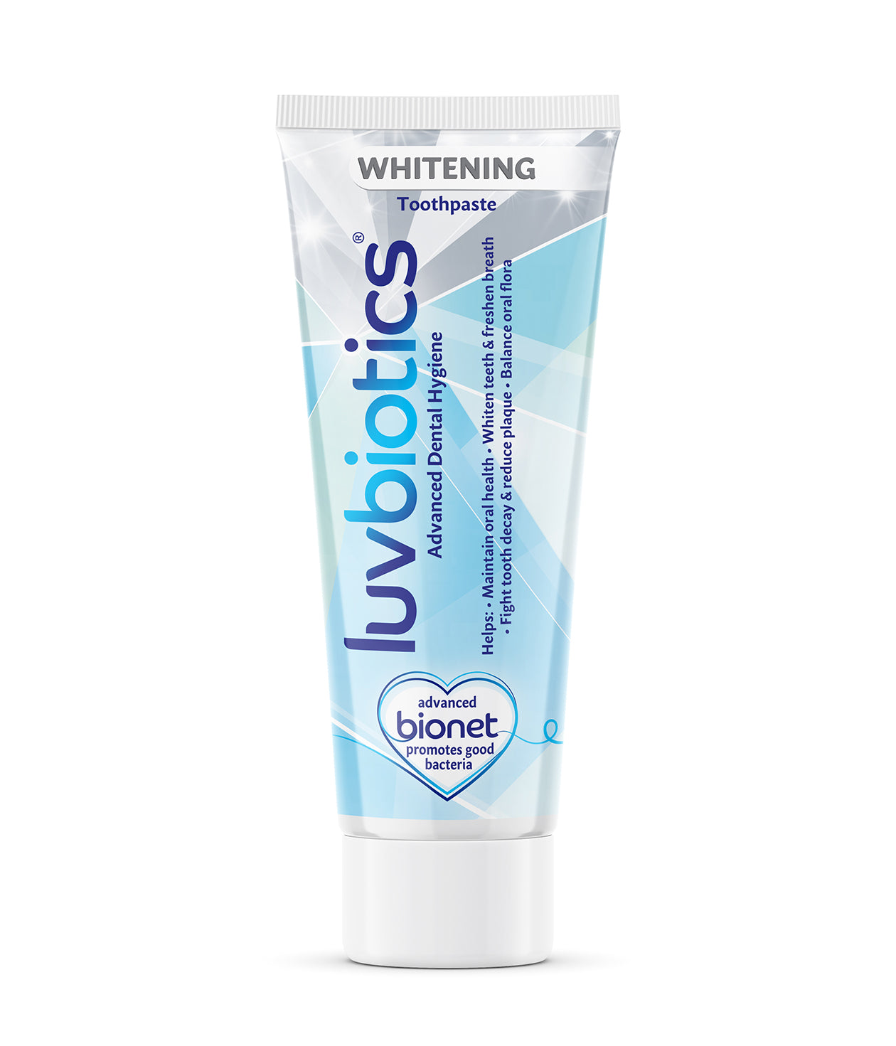 Luv Biotics Whitening Toothpaste with Oral Probiotics, Xylitol, & Aloe